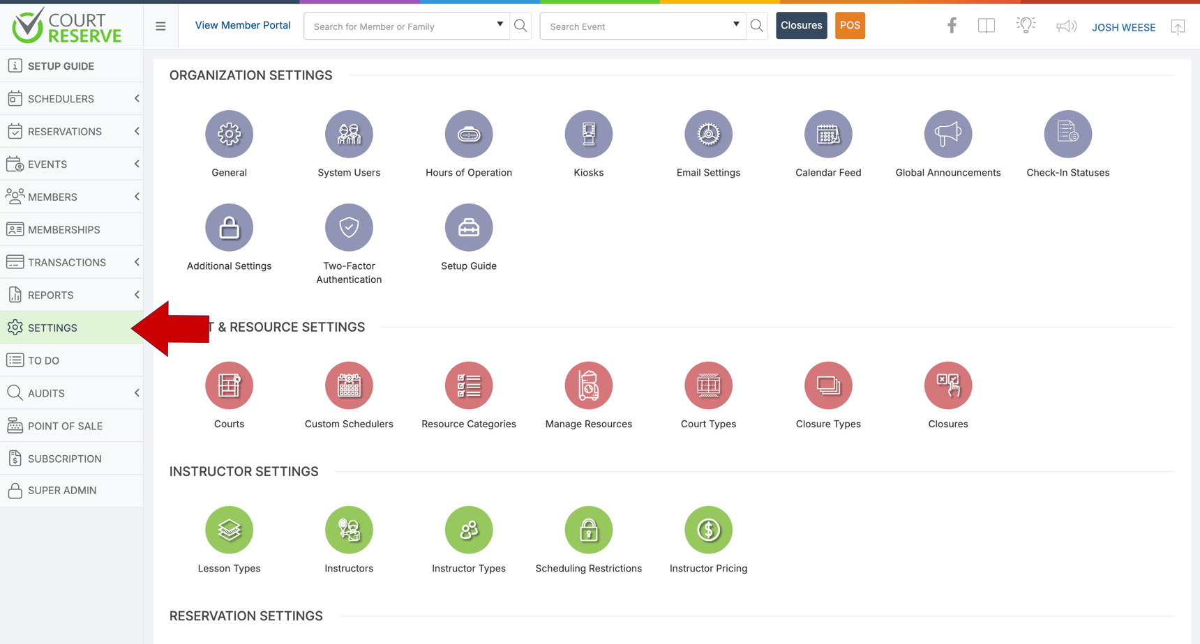 How to setup the Patch-CourtReserve Integration